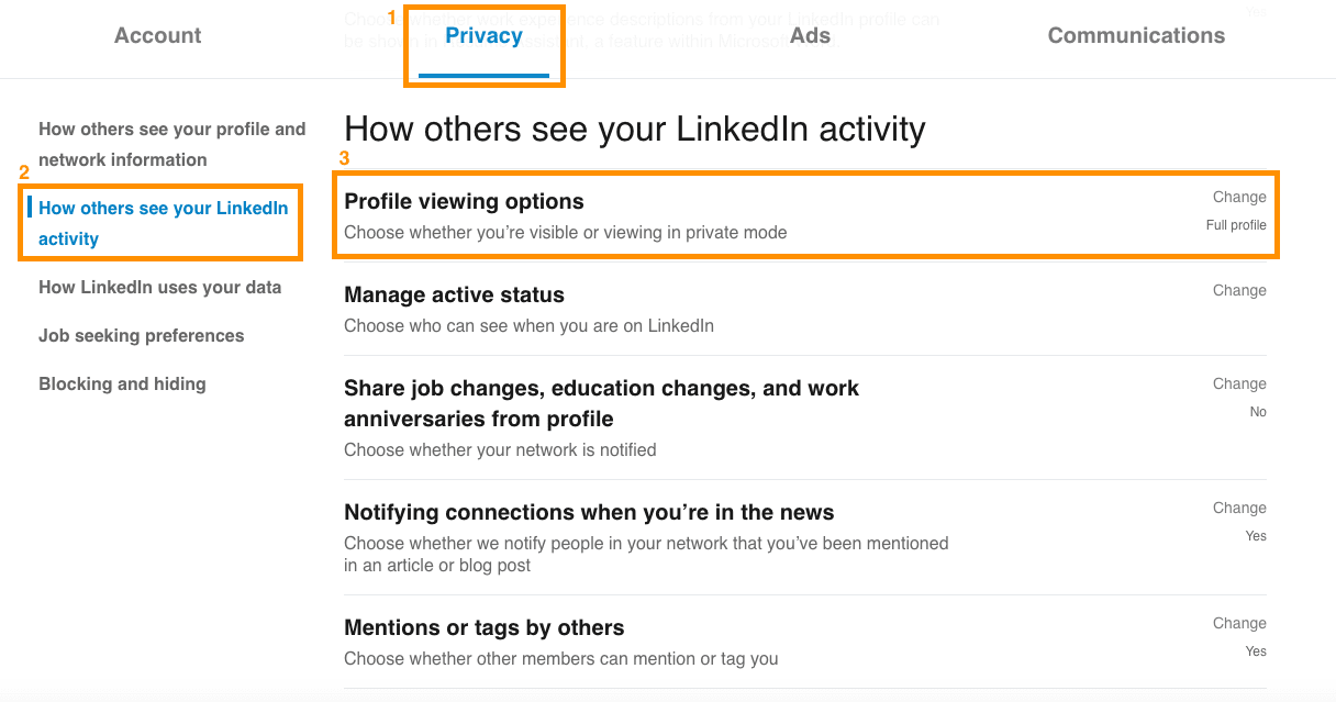 LinkedIn Tutorial For Business - Privacy and Settings - Marketing Minds