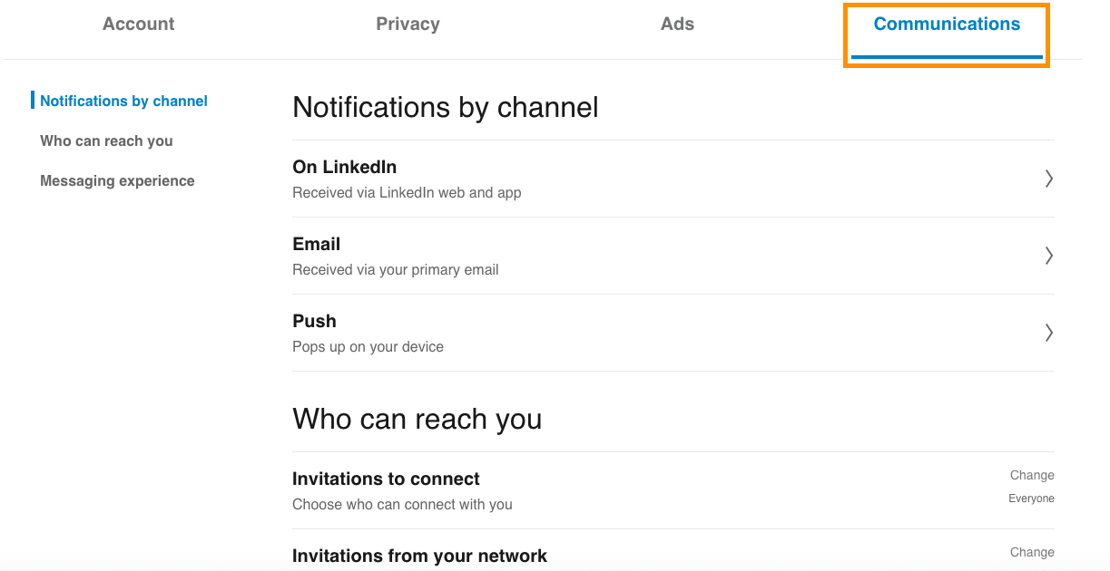 LinkedIn Tutorial For Business - Privacy and Settings - Marketing Minds